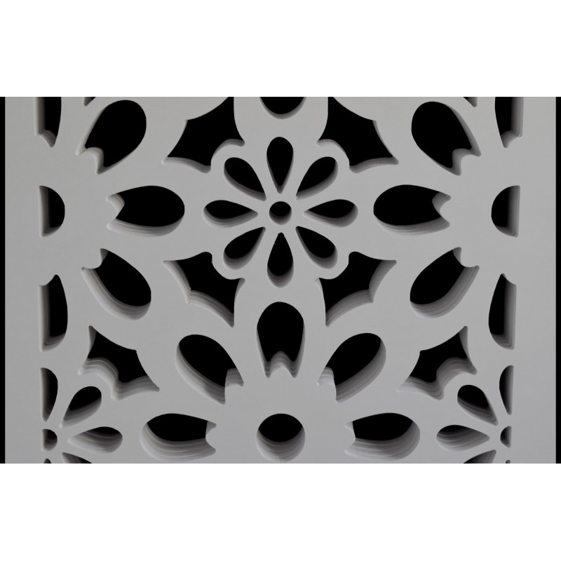 Paravan de camera cu 4 panouri, Naimeed D101, culoare alb, 160 x 30 cm
