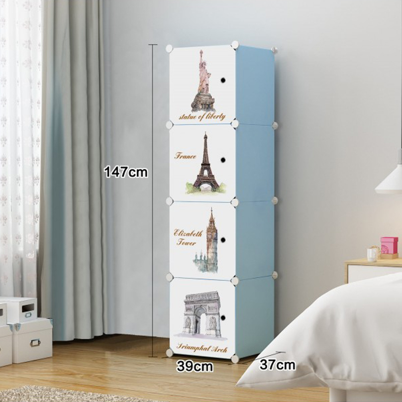 Dulap modular din plastic cu schelet metalic, D2701B, Monuments ...
